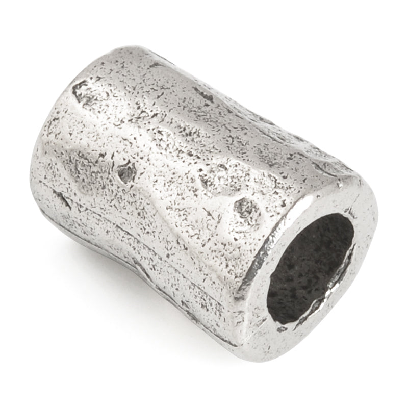 Pewter Beads-11x16mm Large Chunky Barrel-Silver - Tamara Scott Designs