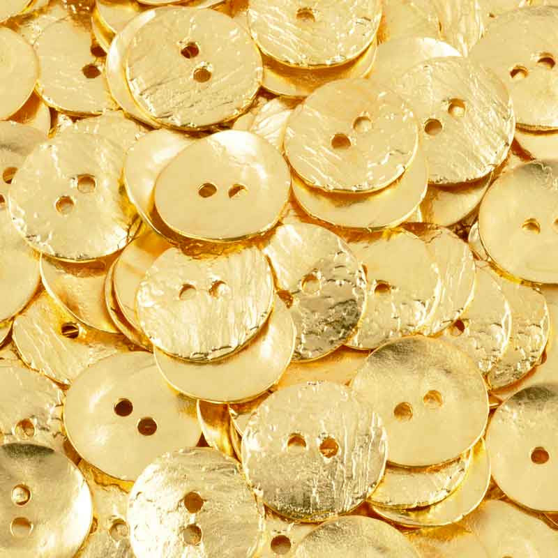 Buttons - 16mm Cornflake Casting - Gold - Tamara Scott Designs