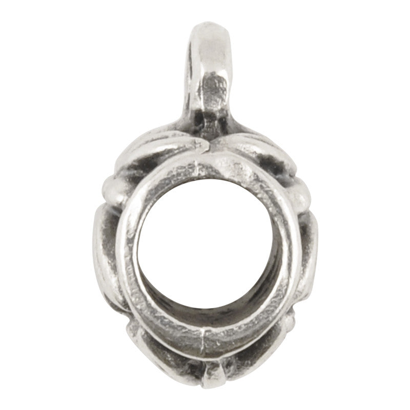 Castings-Flower Bail-Antique Silver-Quantity 1 -Tamara Scott Designs