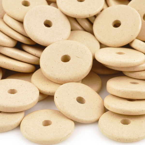 Ceramic Beads - Round Disc - Tamara Scott Designs