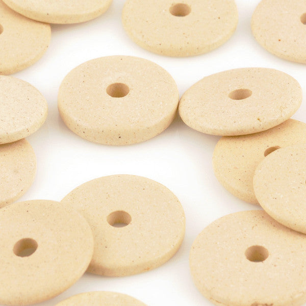 Ceramic Beads - Round Disc - Tamara Scott Designs