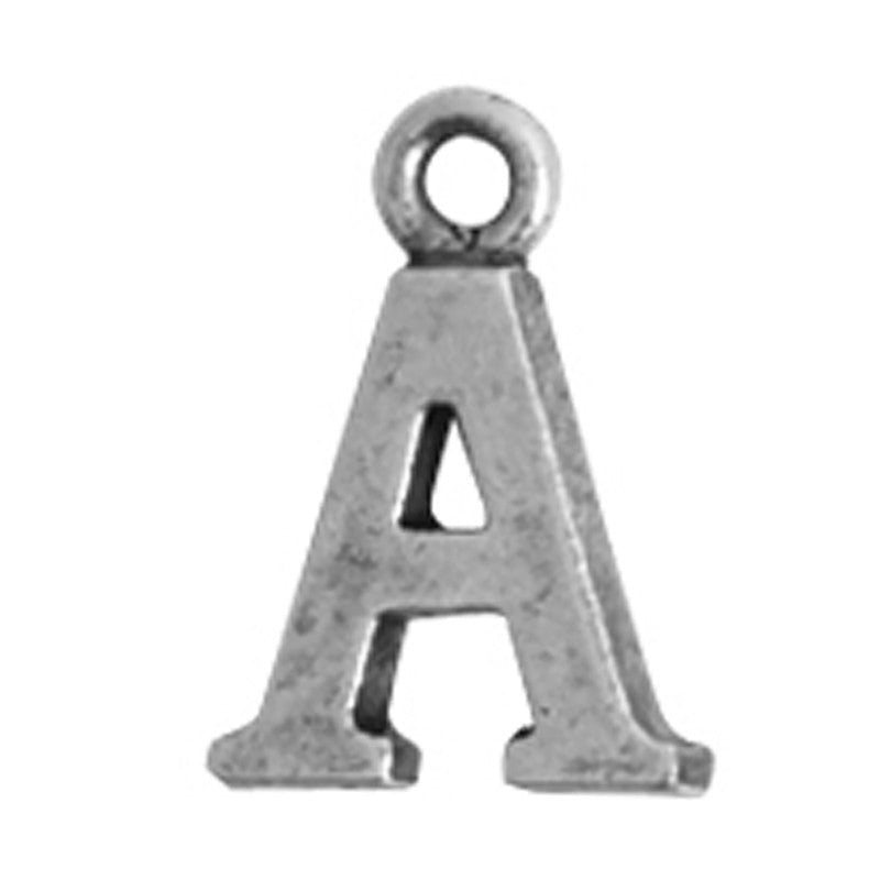Nunn Design - Pewter - 10mm Charm Initial A - Antique Silver - Tamara ...