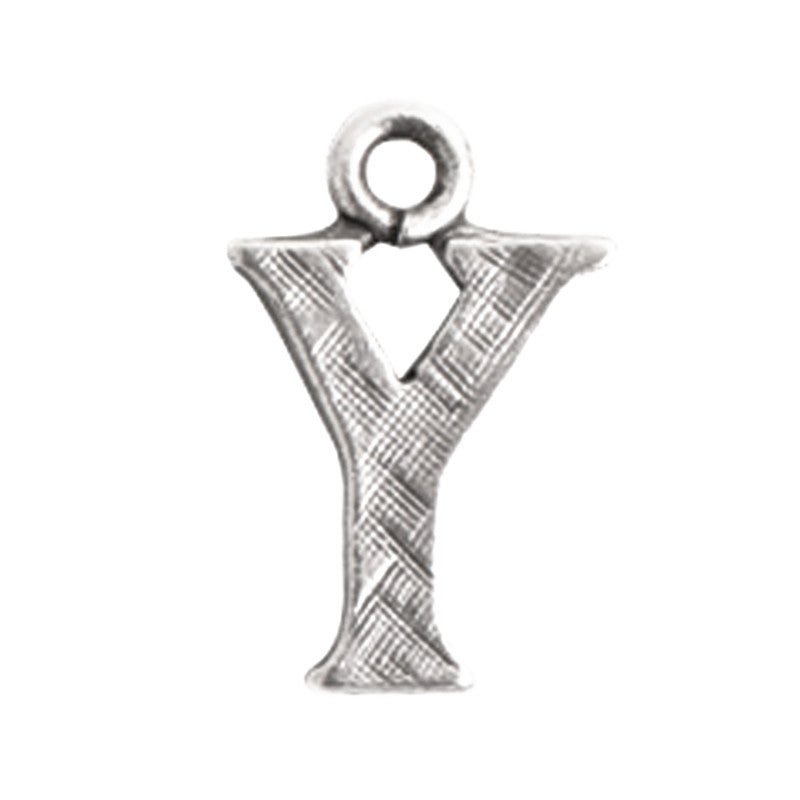 Nunn Design - Pewter - 10mm Charm Initial Y - Antique Silver - Tamara ...