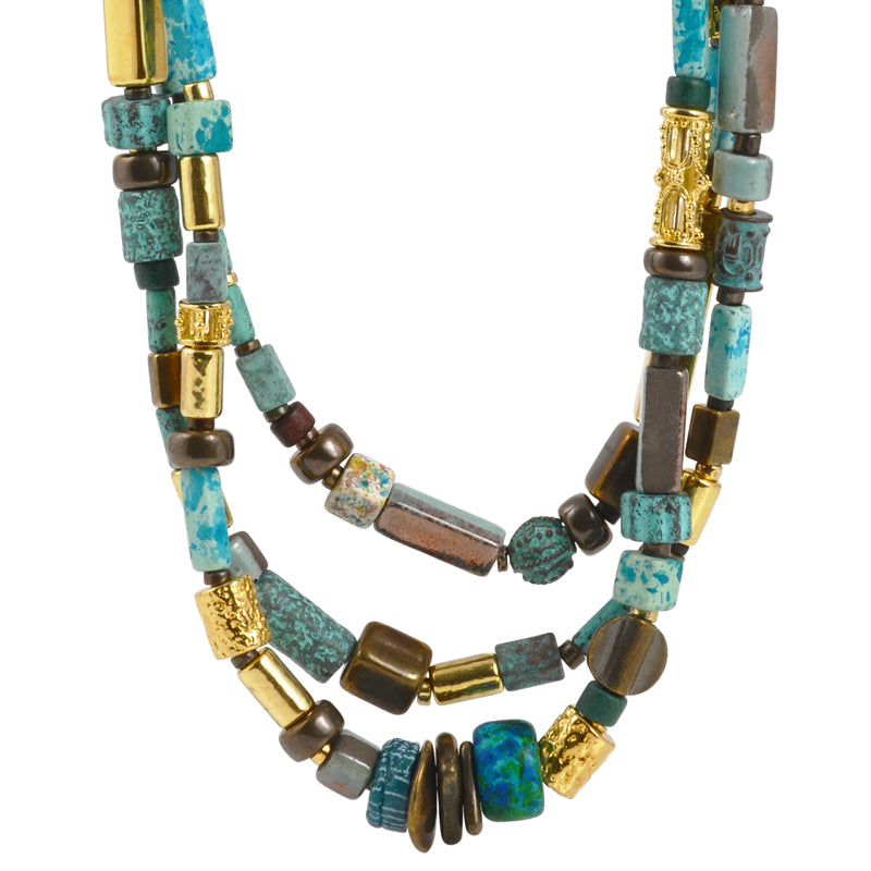 Finished Jewelry-Romanesque Necklace Mixed Media Necklace – Tamara ...